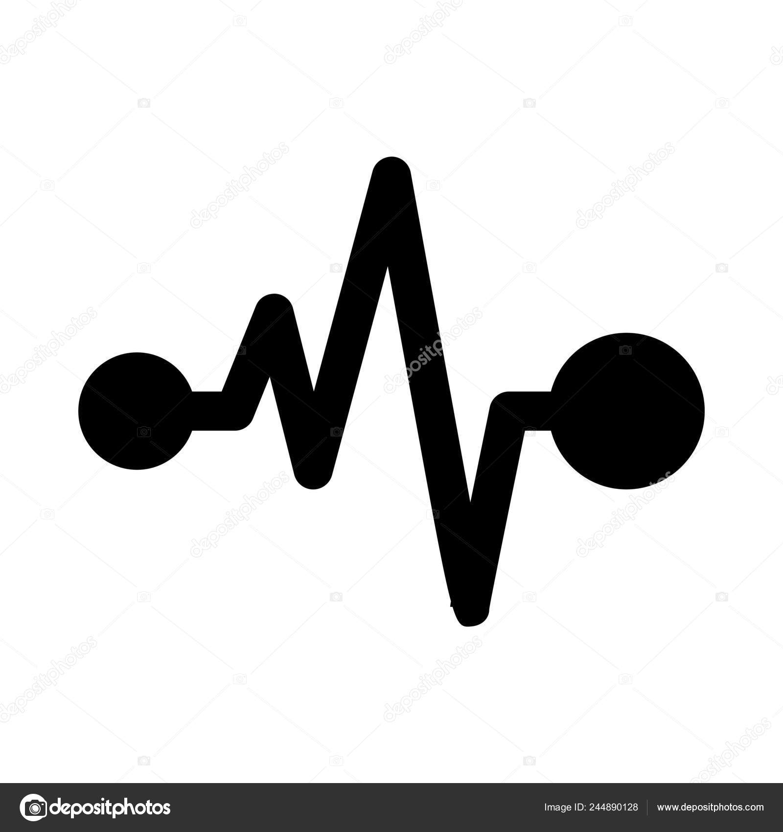 Sound Level Wave Background Close Stock Vector by ©get4net 244890128