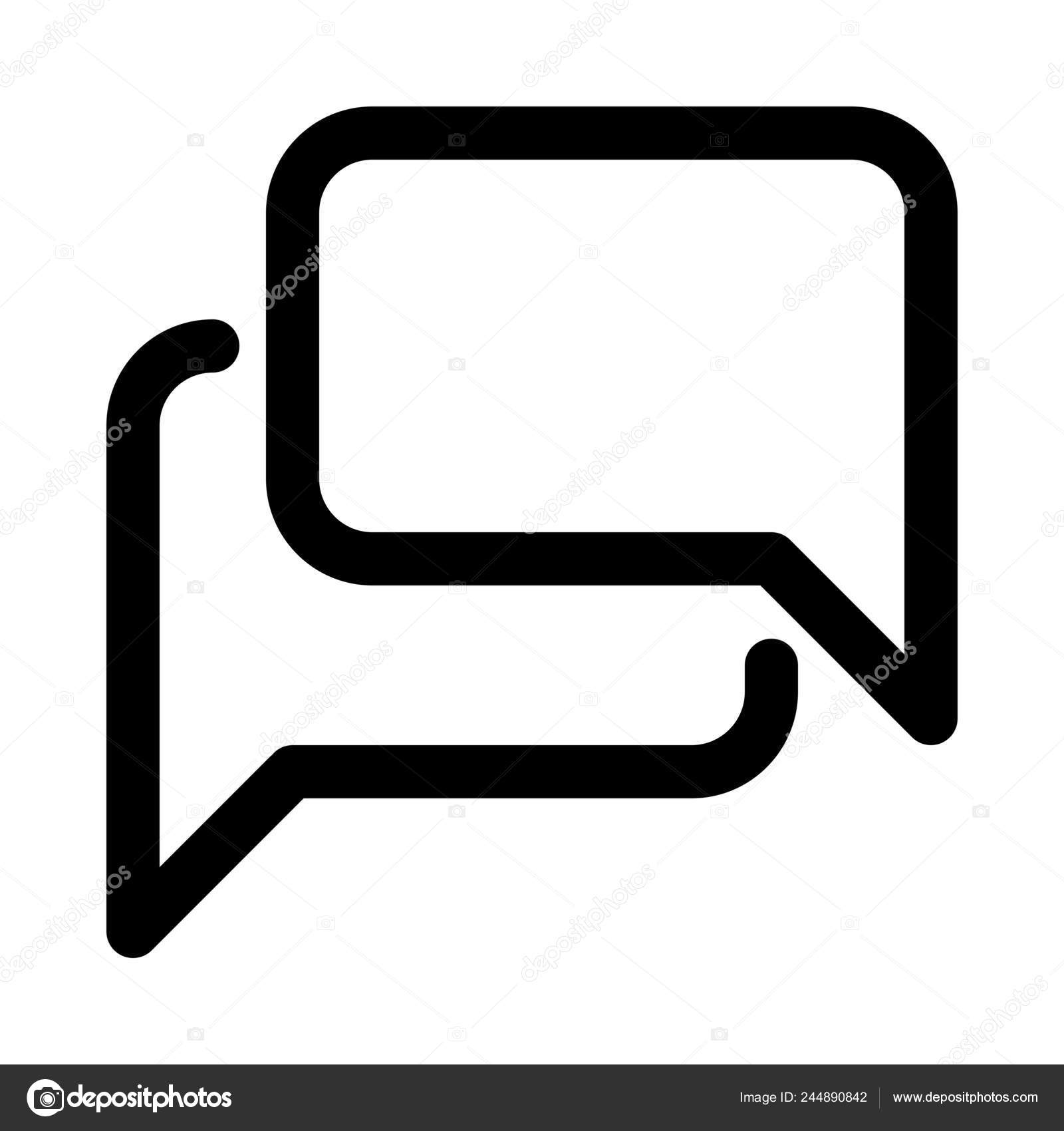 Chat Balloon Boxes Background Close Isolated Stock Vector by ©get4net ...