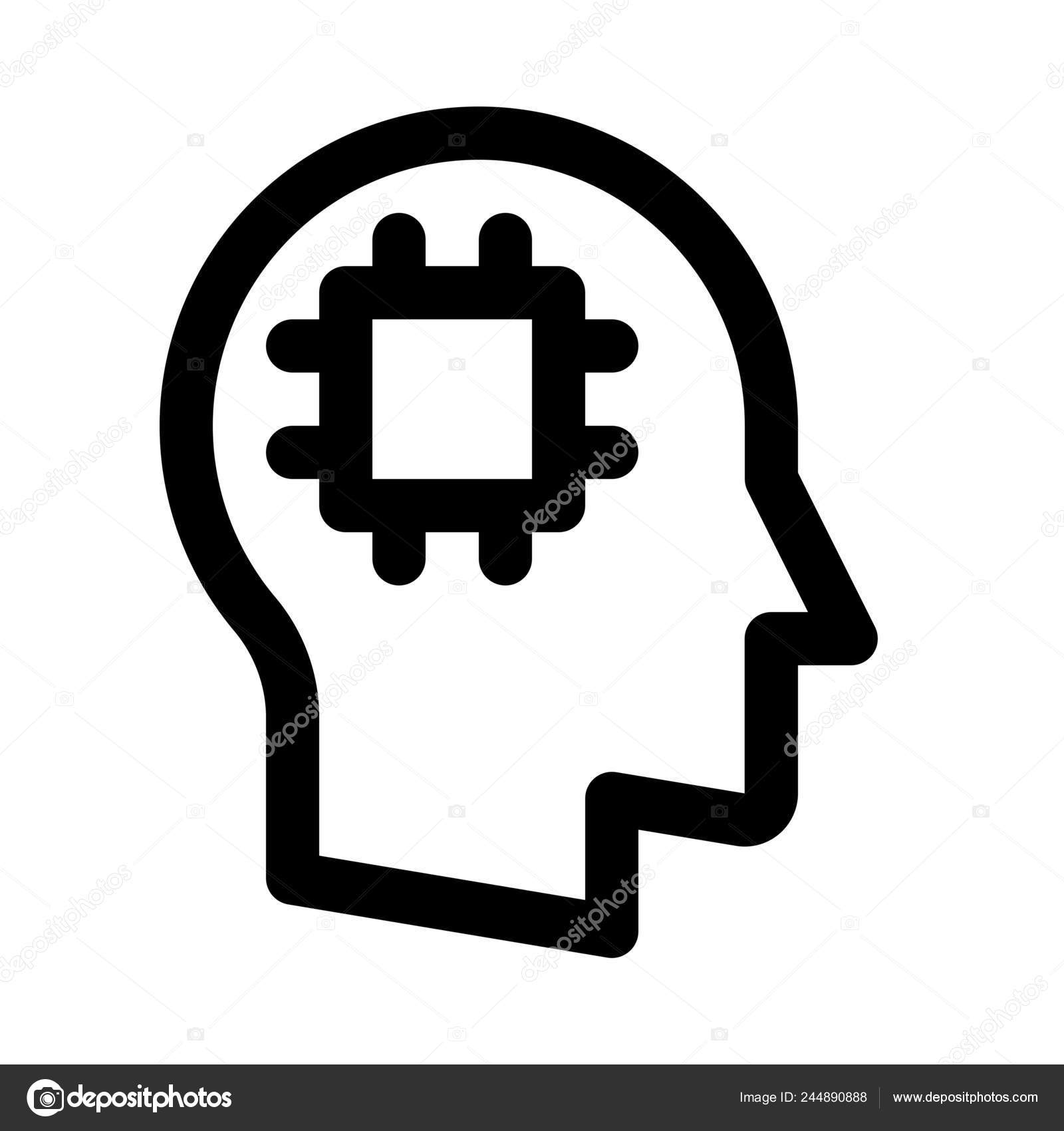 Human Chip Implant Background Close Isolated Stock Vector Image by ...