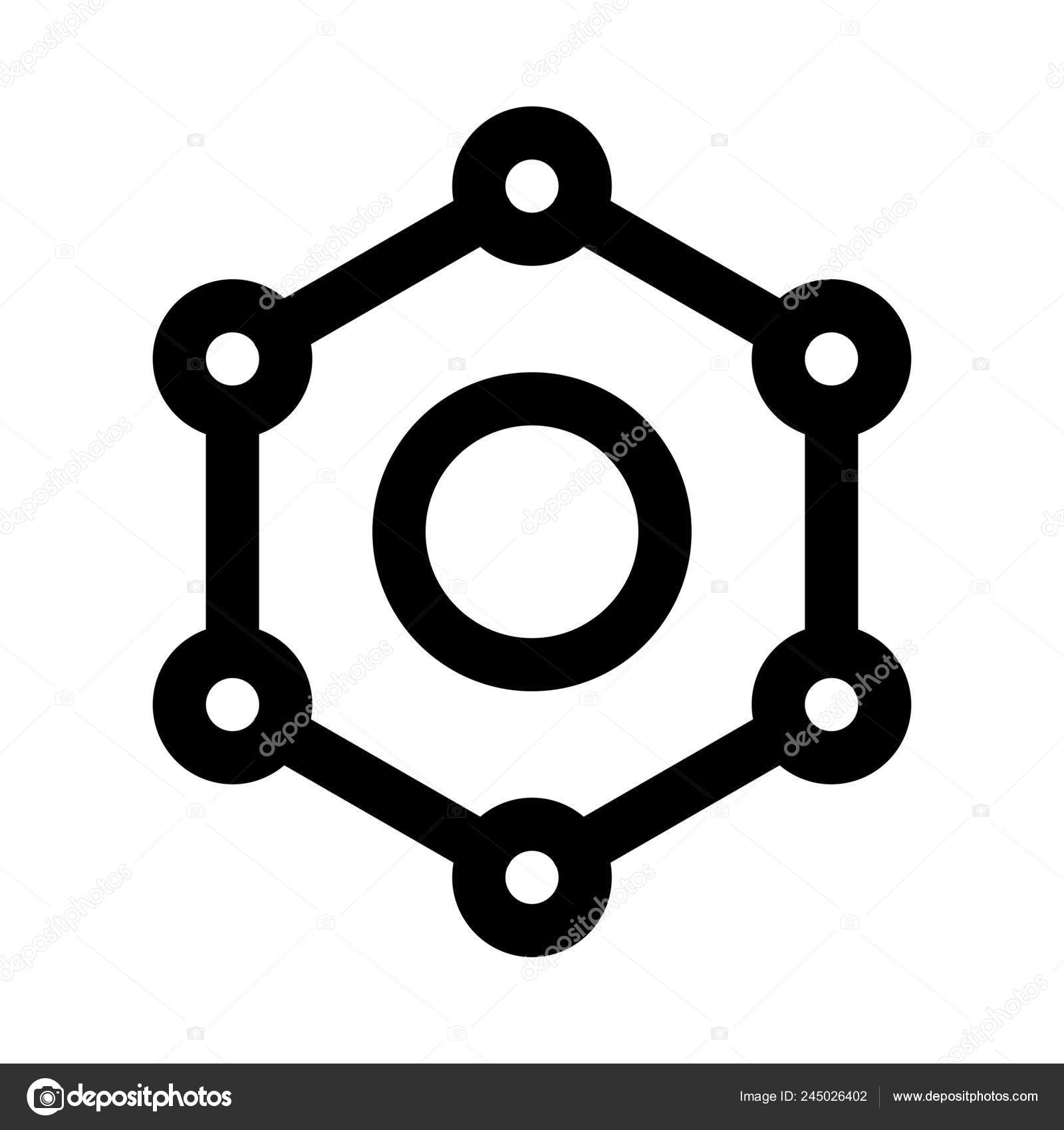 Hexagonal Molecular Structure Background Close Isolated Stock Vector by ...