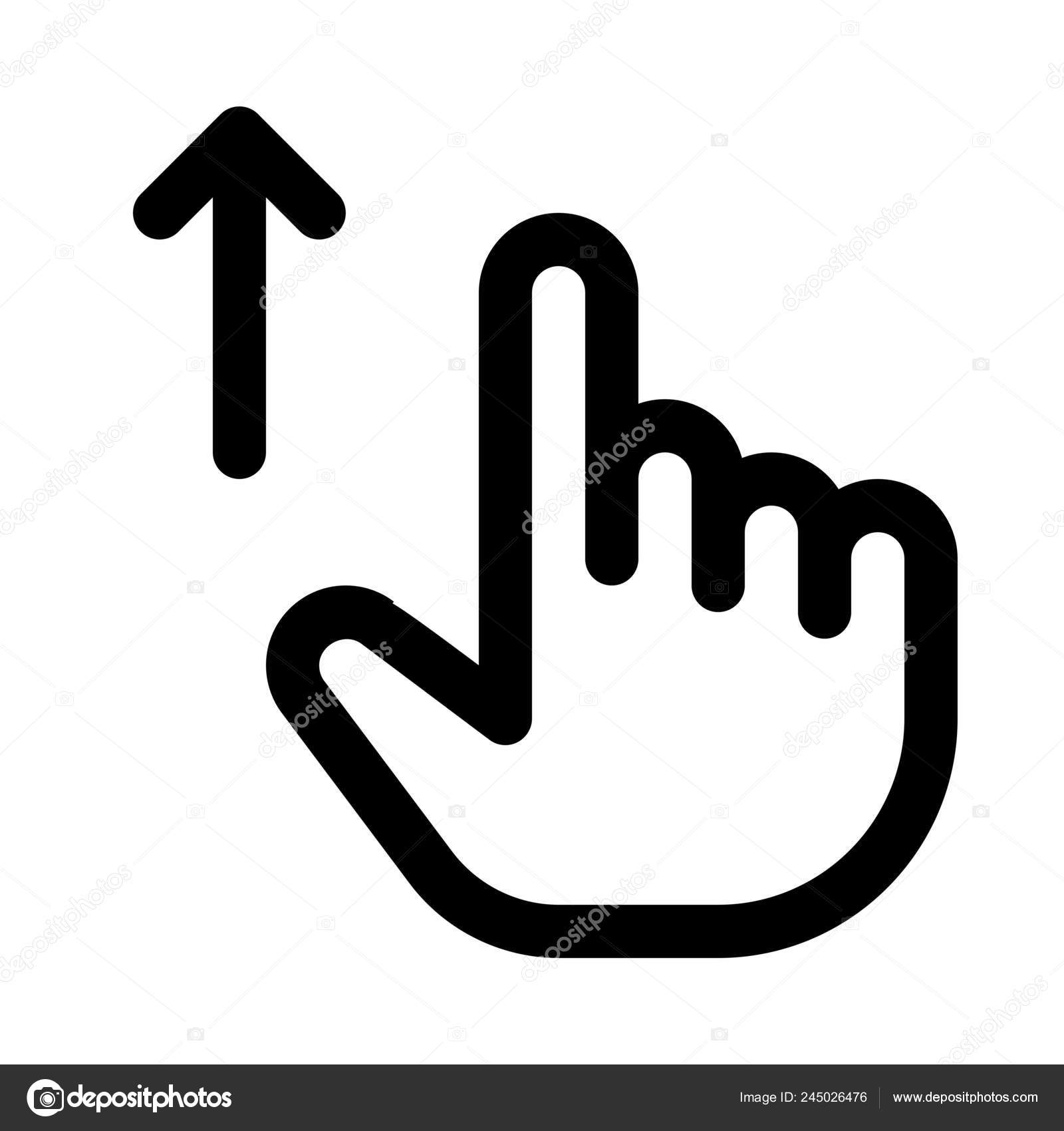 Scroll Fingers Stock Vector Image by ©get4net #245026476