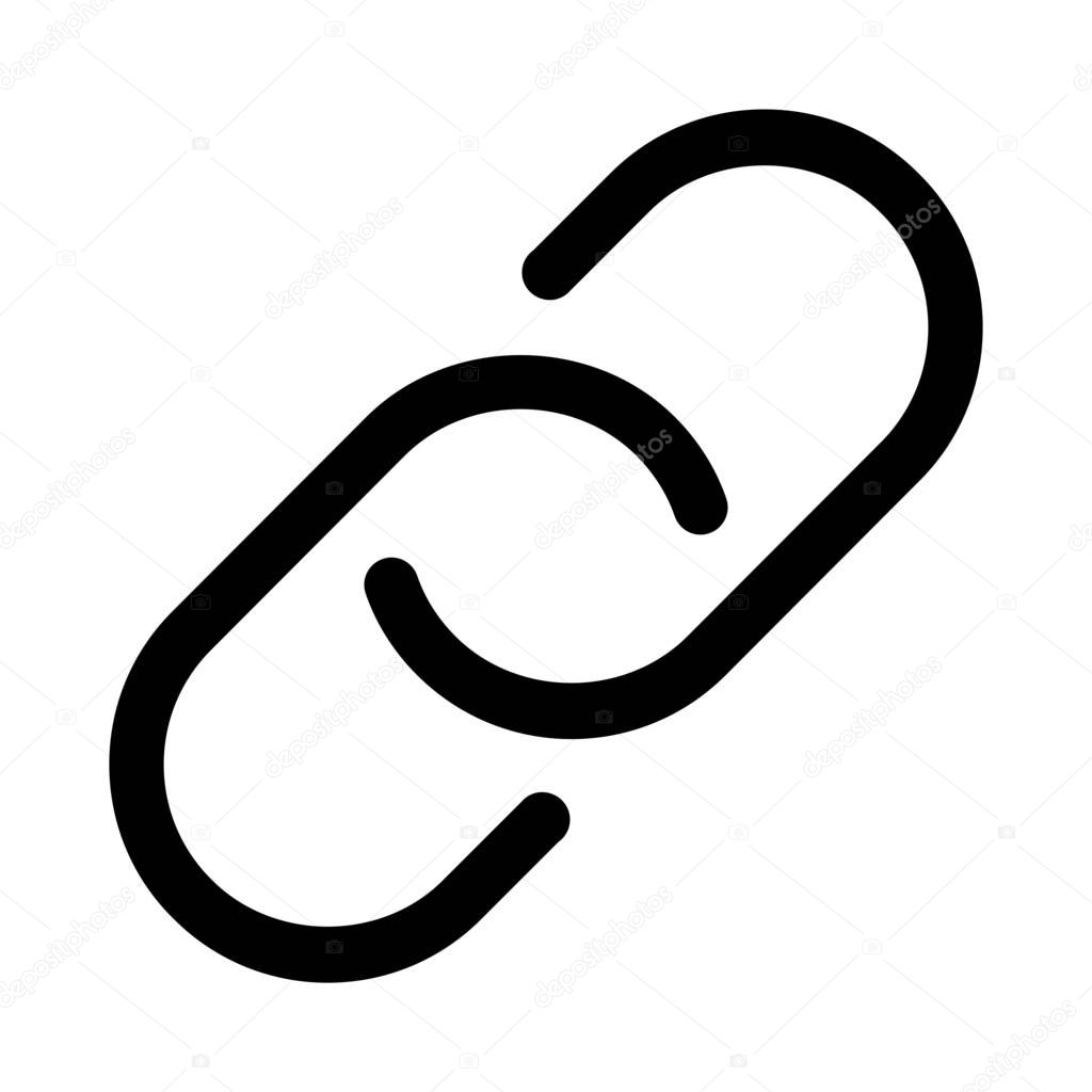 Enlace web símbolo fondo primer plano aislado 2023