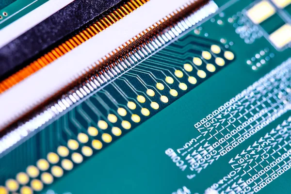 Electronic circuit board part of electronic machine component concept ...