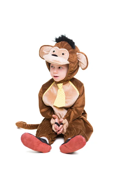 Cute Little Boy Monkey Costume Isolated White Stock Photo by ©acidgrey ...