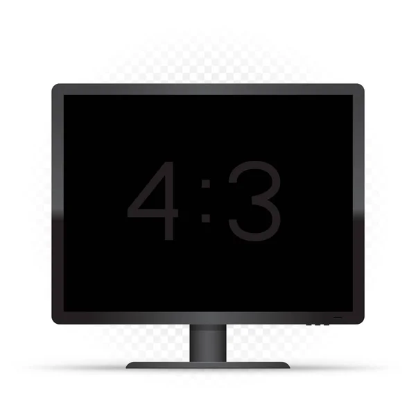 Black Computer Monitor Transparent Background Wide Screen Modern ...