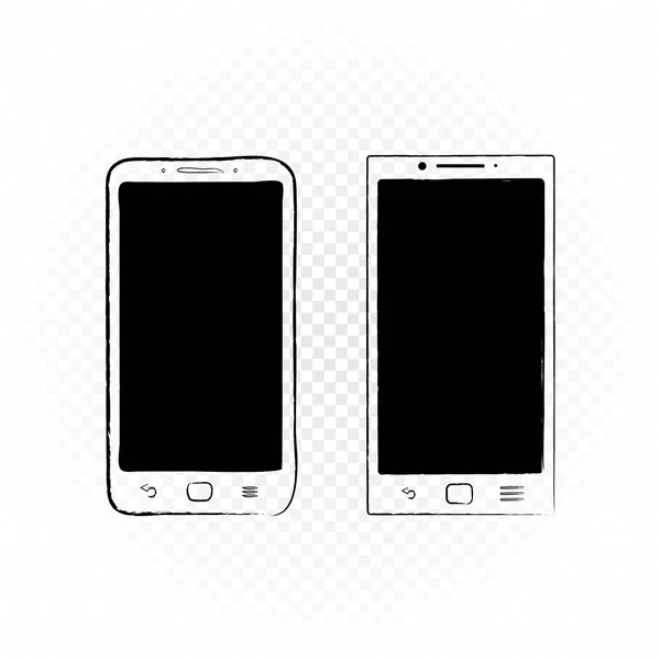 Mockup Smartphone Dengan Templat Layar Transparan Pada Latar Belakang ...