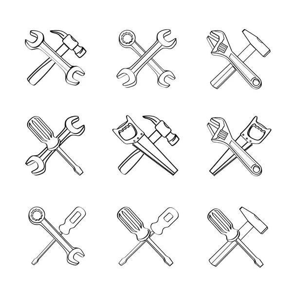 Drawn tools icon set Stock Vector Image by ©romvo79 #300181244
