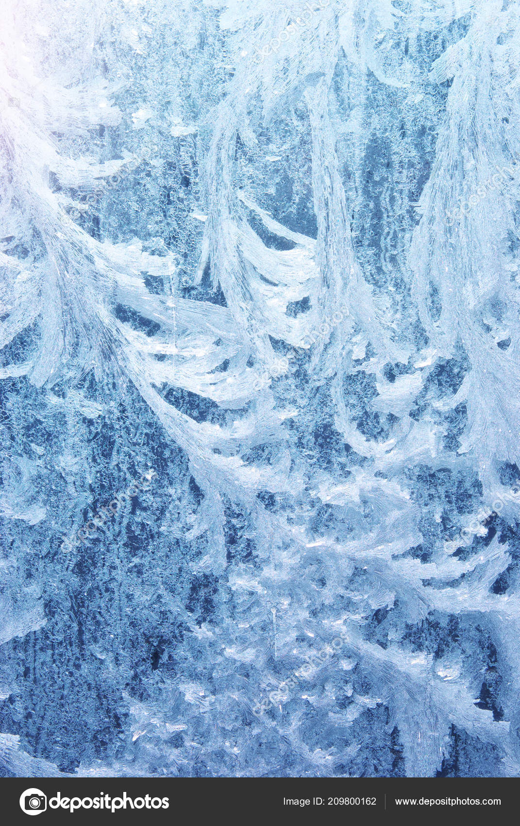 Frost Rime Patterns Window Glass Winter Frosted Glass Texture Blue ...