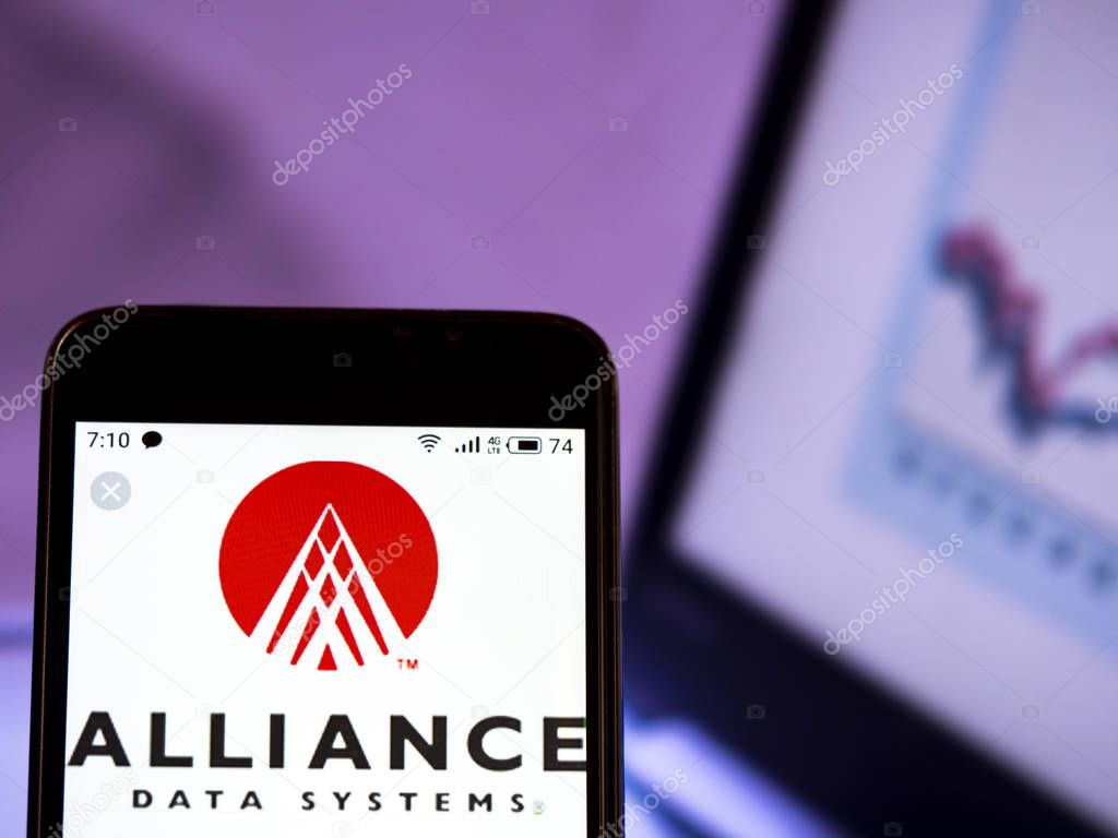 En esta ilustración de la foto se ve el logotipo de Alliance Data ...