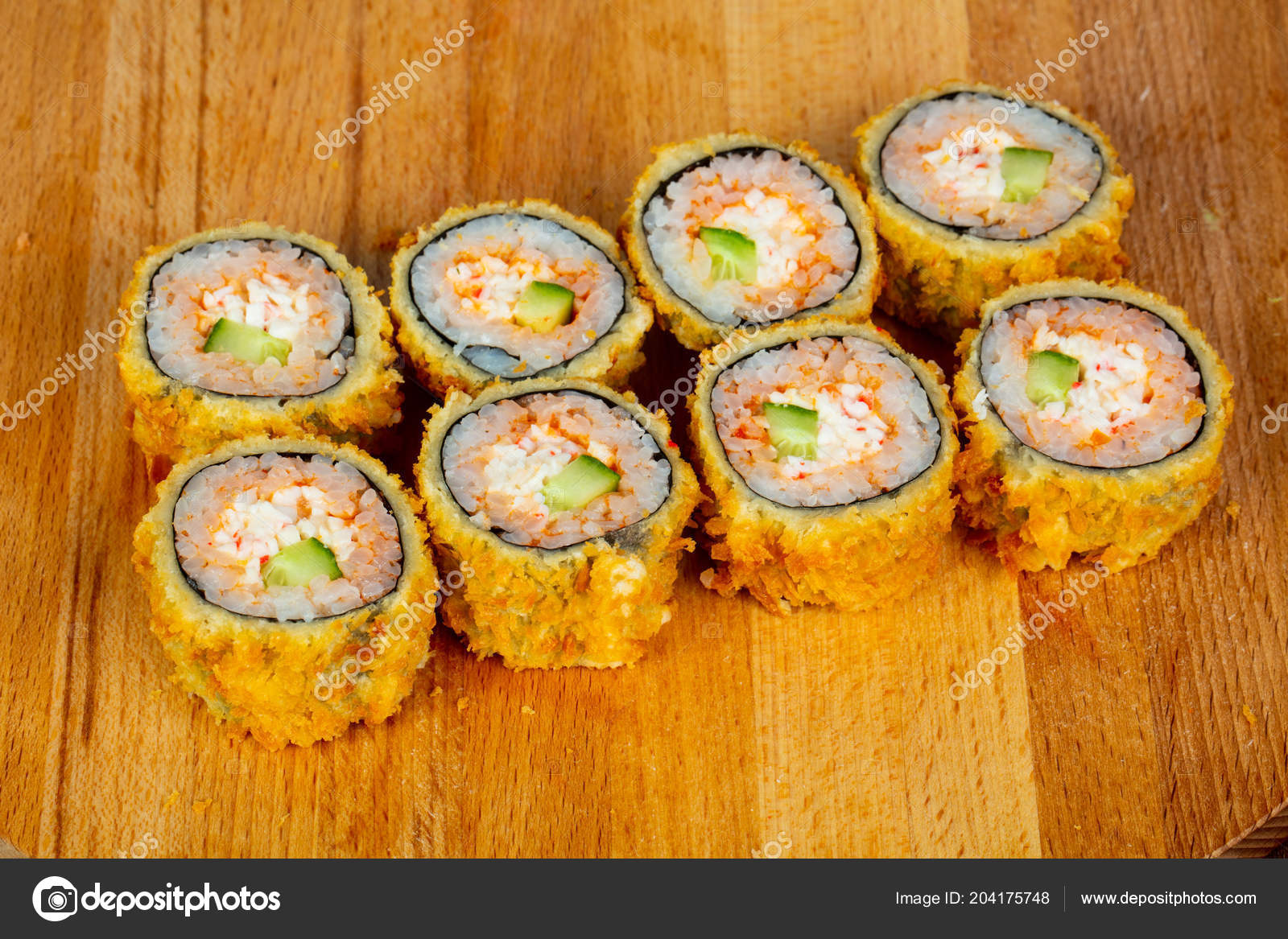Hot Roll Crab Meat Stock Photo by ©AndreySt 204175748