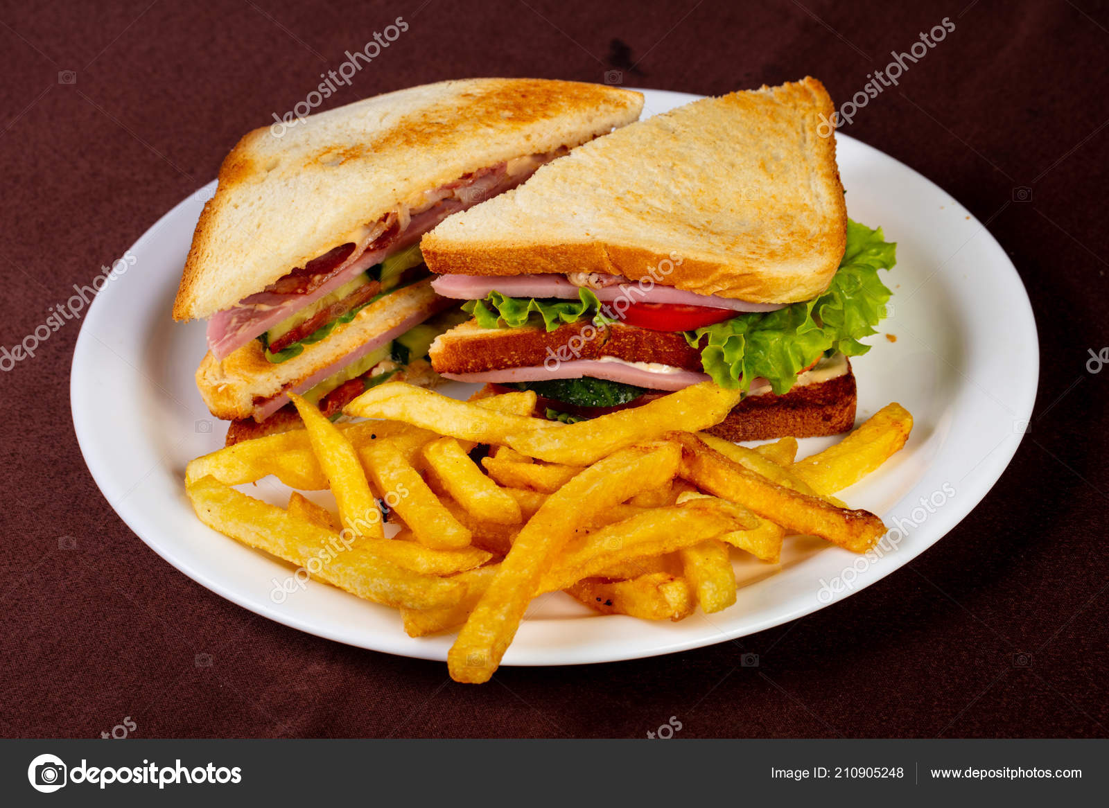 Club Sandwich Ham Cheese — Stock Photo © AndreySt #210905248