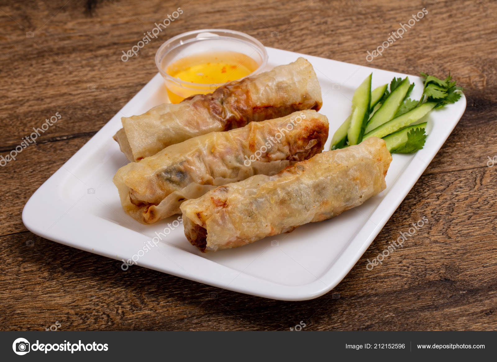 Vietnamese Spring Roll Meat — Stock Photo © AndreySt #212152596