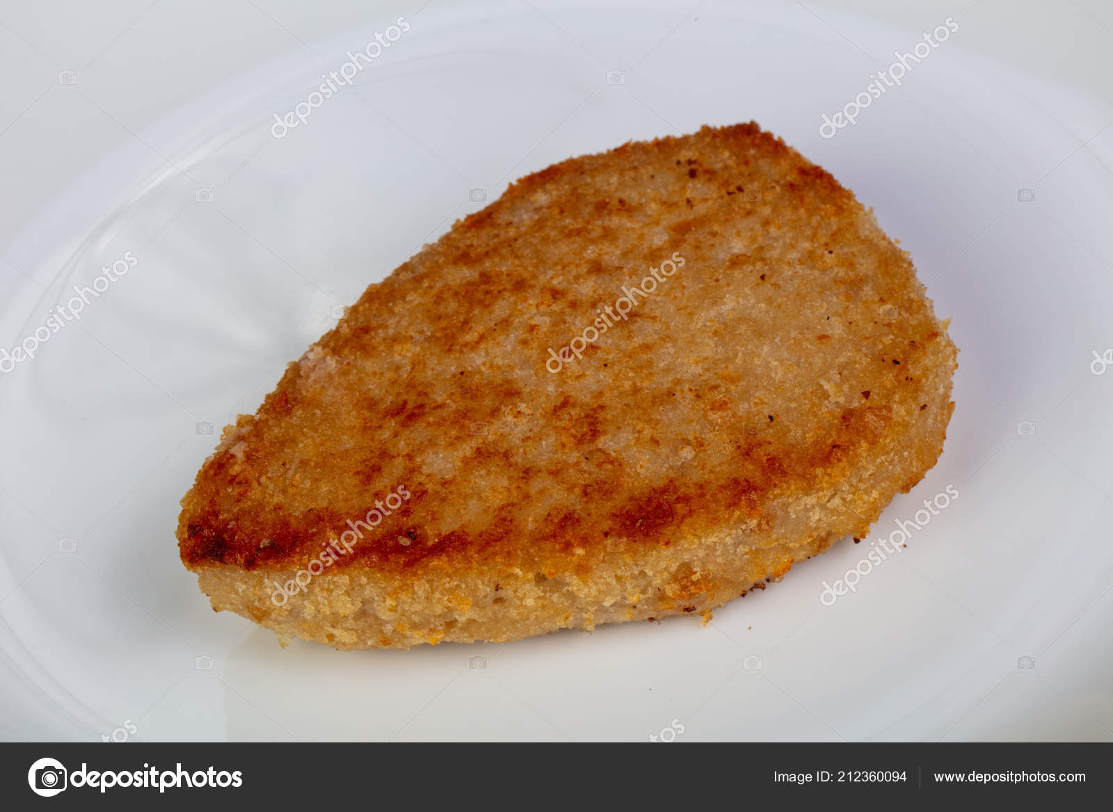Roasted Fish Cutlet Plate — Stock Photo © AndreySt #212360094