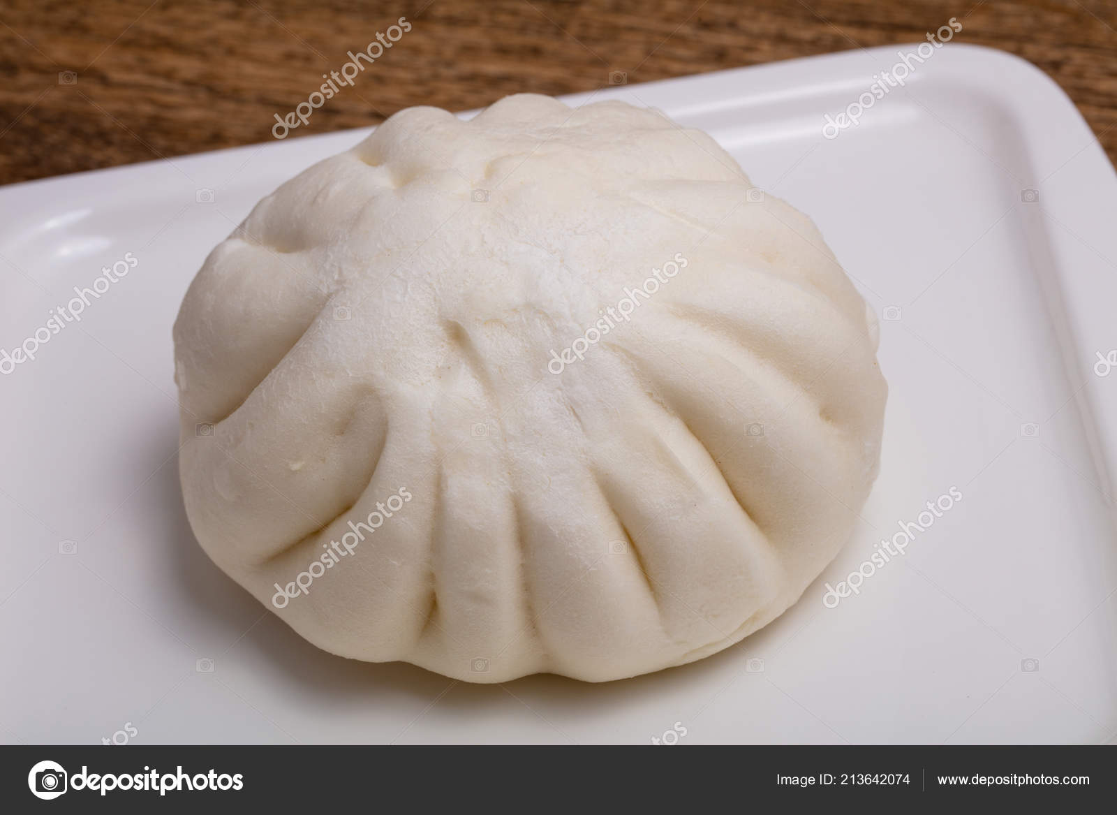 Asian Traditional Steamed Stuffed Bun — Stock Photo © AndreySt #213642074