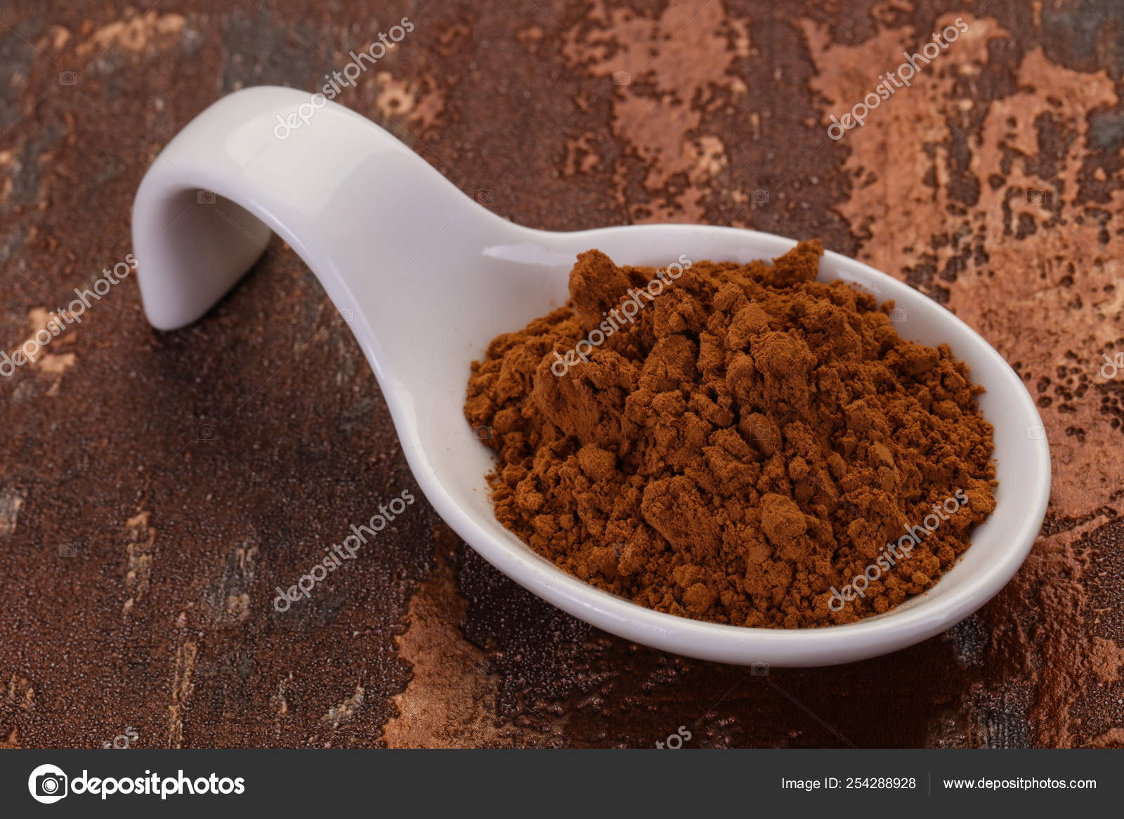 Cocoa Powder Bowl Ready Cooking Stock Photo by ©AndreySt 254288928