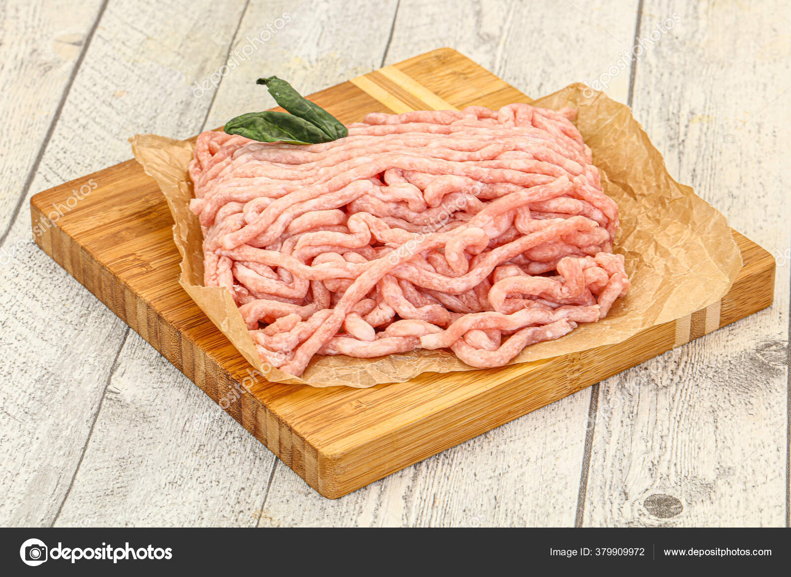 Raw Pork Minced Meat Ready Cooking — Stock Photo © AndreySt #379909972