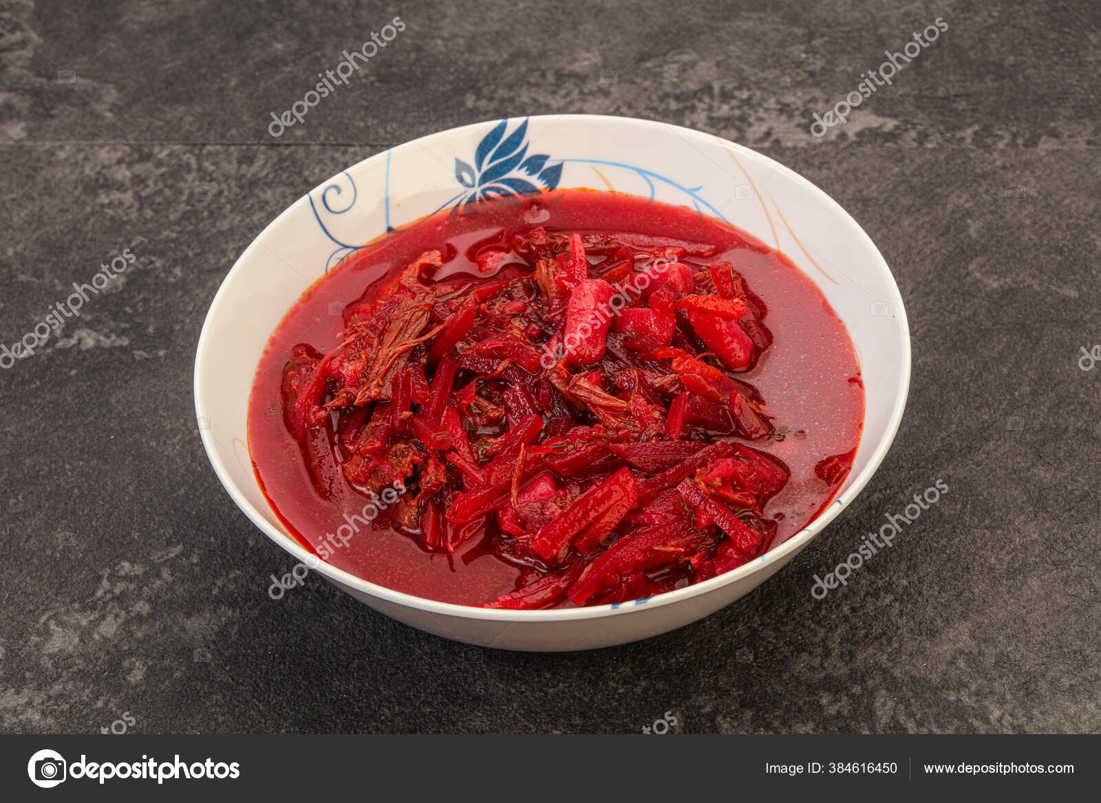 Russian Traditional Borsch Soup Cabbage Beef Stock Photo by ©AndreySt ...