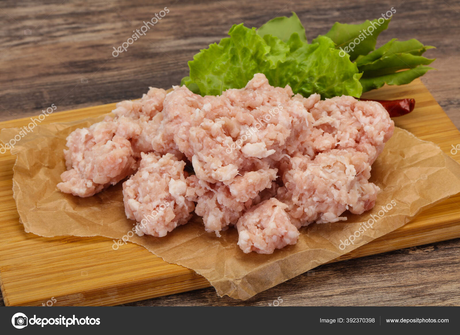 Homemade Pork Minced Meat Ready Cooking Stock Photo by ©AndreySt 392370398