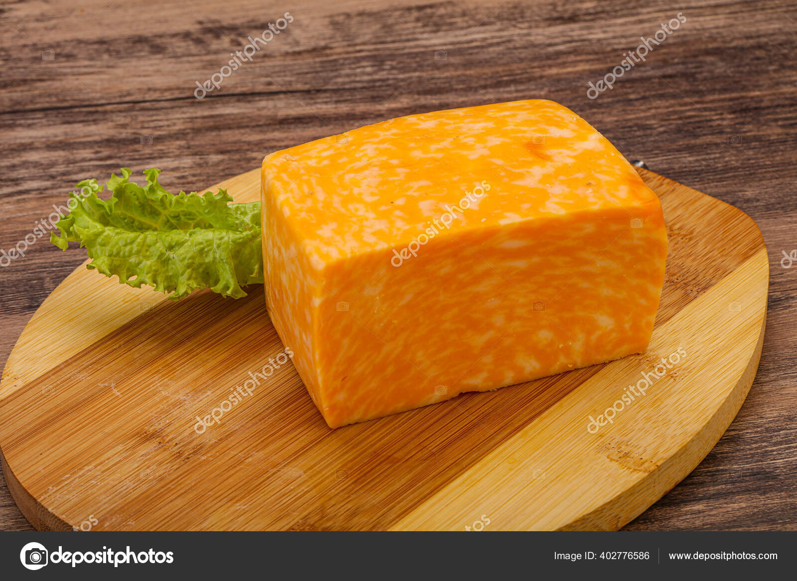Dairy Marble Cheese Brick Board Stock Photo by ©AndreySt 402776586