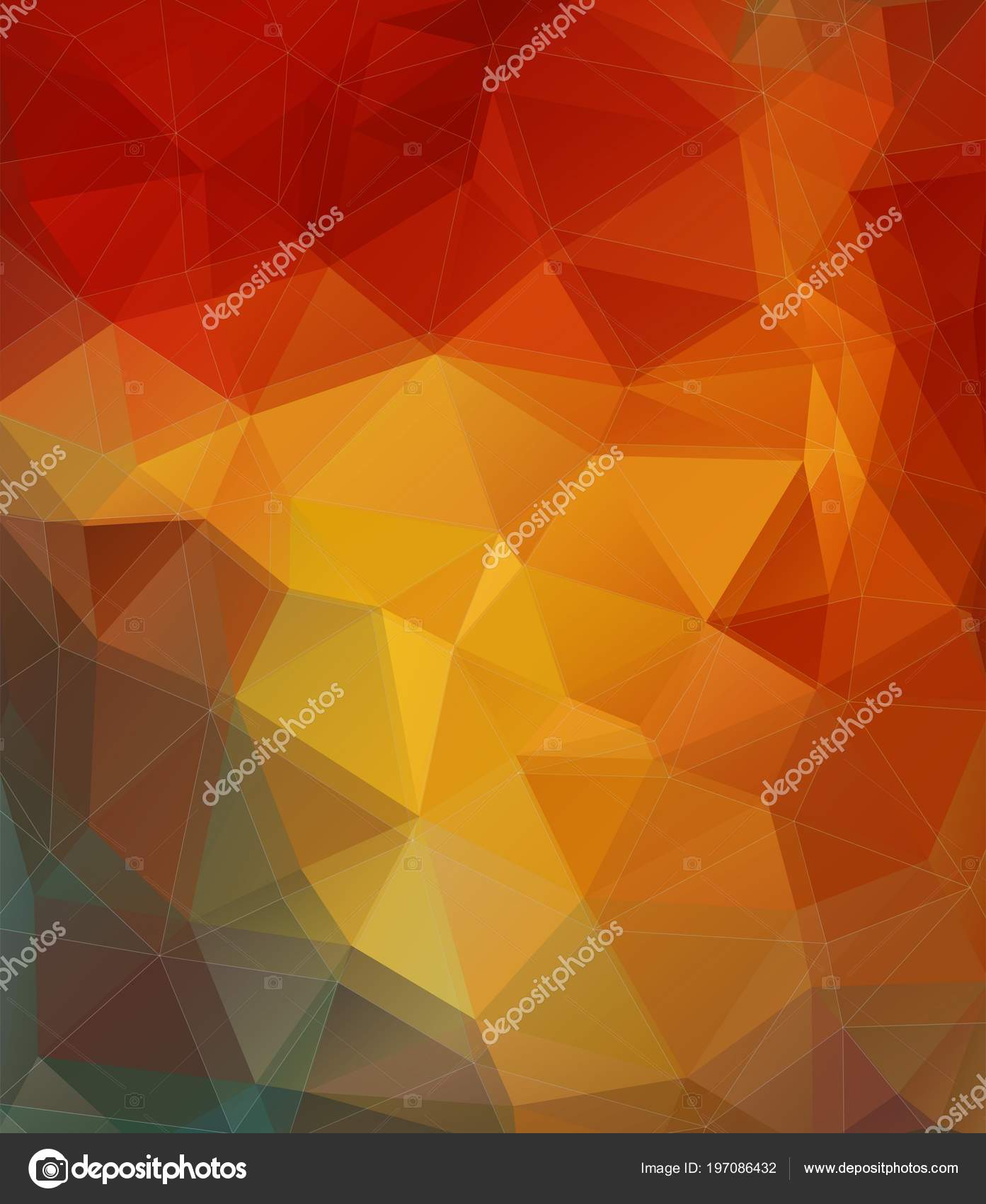 Orange and Yellow triangle background Stock Vector by ©ishmel 197086432