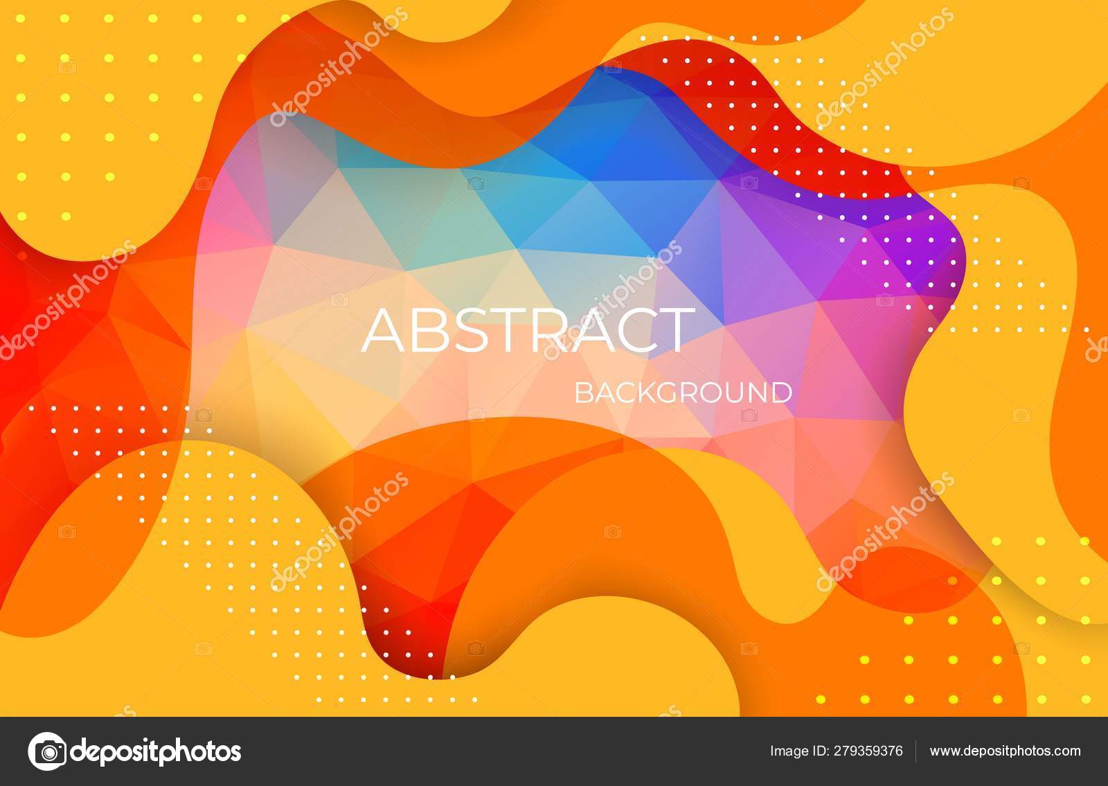 Dynamic triangle vibrant wave colorful background - Vector Stock Vector ...