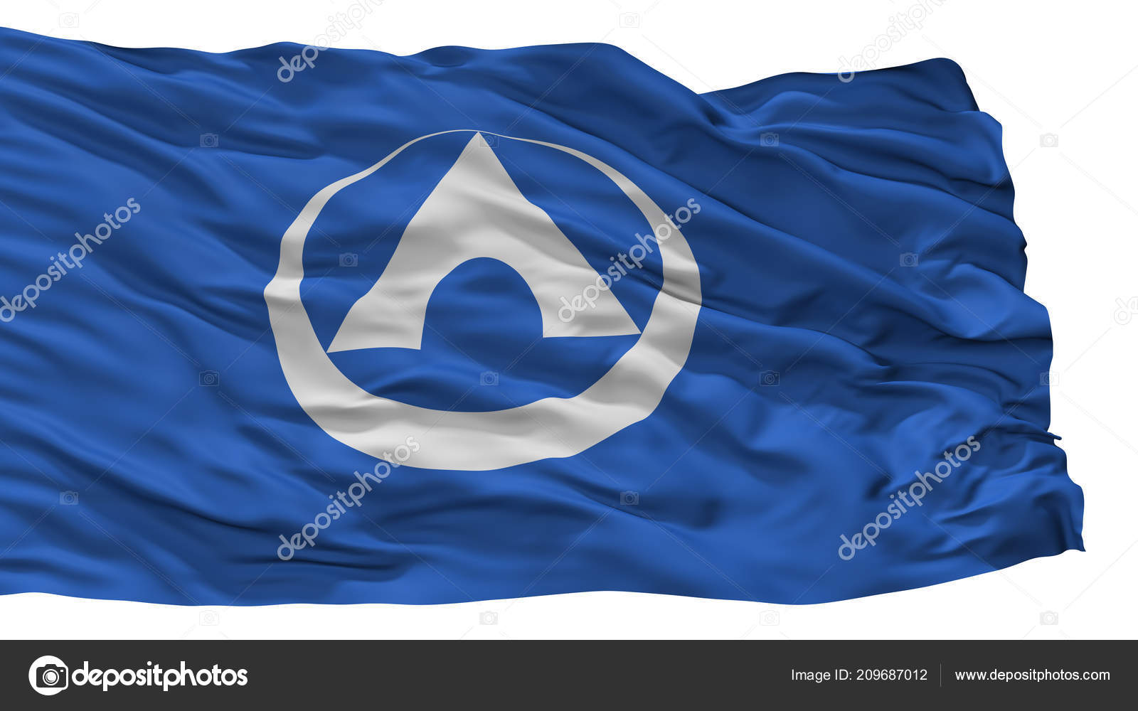 Annaka City Flag, Japan, Gunma Prefecture, Isolated On White Background ...