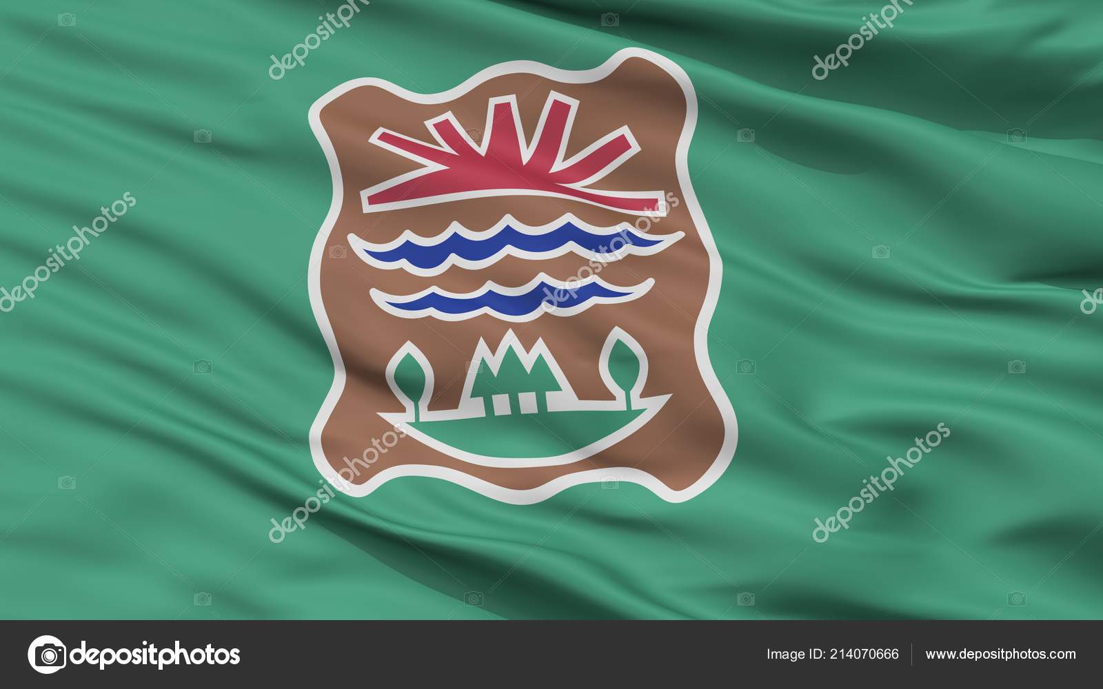 Western Abenaki Indian Flag Closeup View Rendering Stock Photo by ...