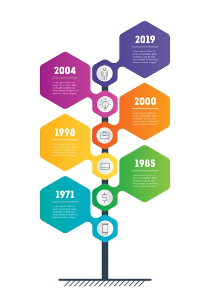 Vertical Timeline Infographics Tree Development Growth Energy Time Line ...