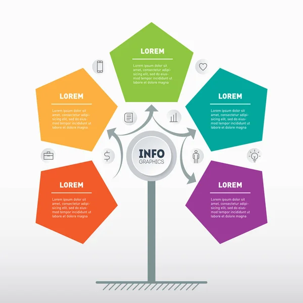 Abstract algorithm template with flat design — Stock Vector © orson ...