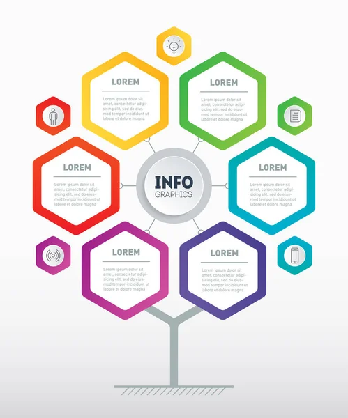 Web Template Tree Info Chart Diagram Infographic Technology Education ...