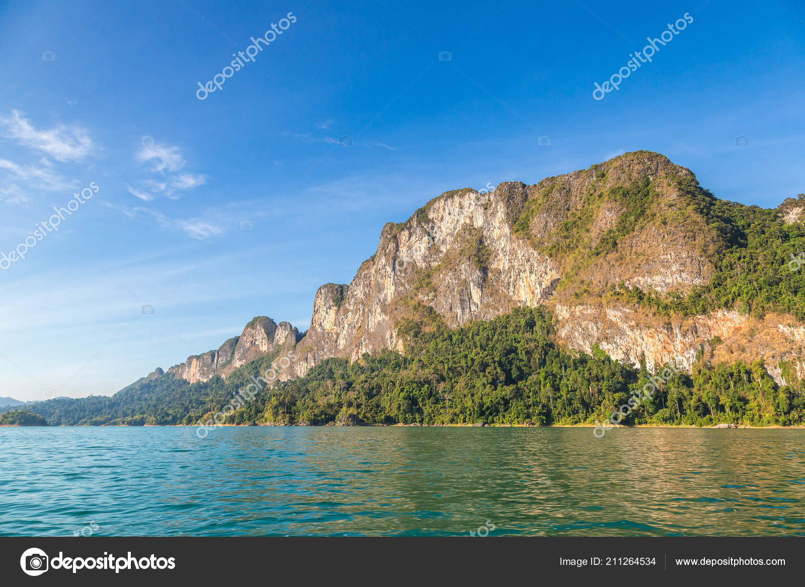 Beautiful Nature Cheow Lan Lake Ratchaprapha Dam Khao Sok National ...
