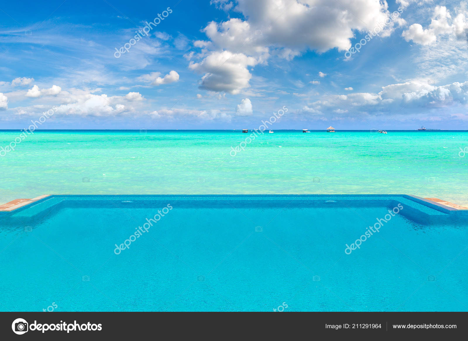 Maldives June 2018 Swimming Pool Tropical Beach Maldives Summer Day — Stock Photo © bloodua ...