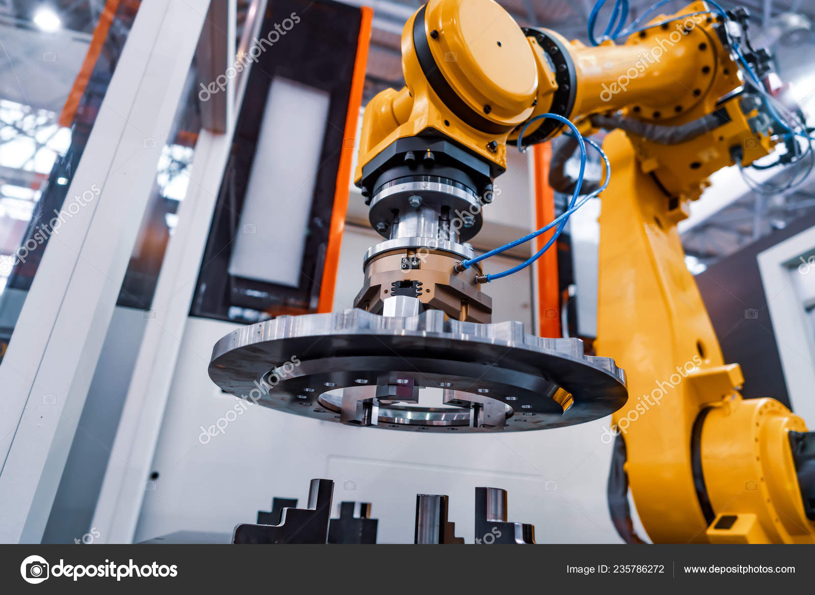 Robotic Arm Production Lines Modern Industrial Technology Automated ...