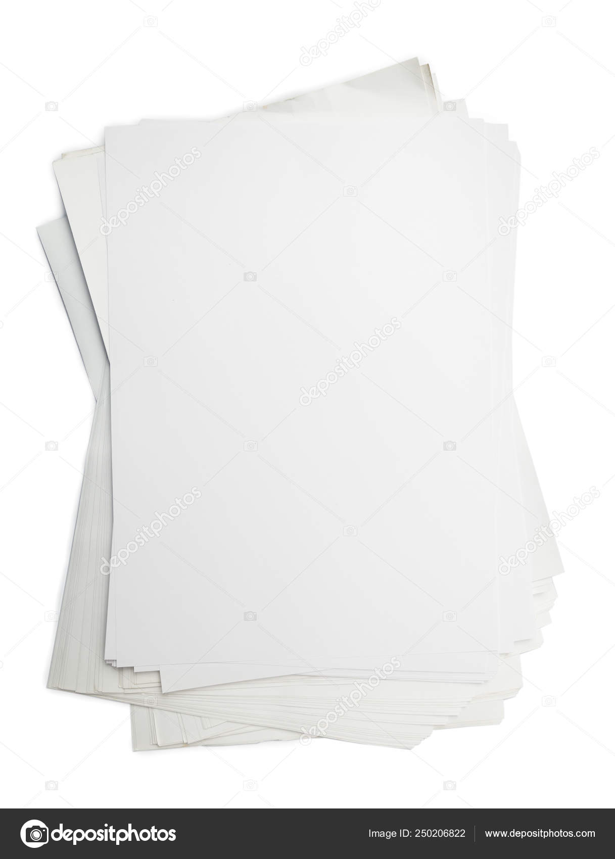 Stack white paper Stock Photo by ©Paulpaladin 250206822