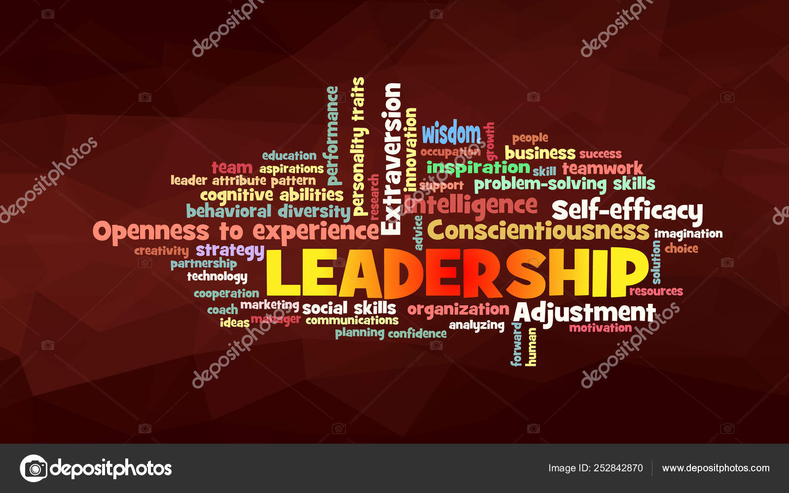 Leadership Word Cloud concept illustration Stock Vector Image by ...