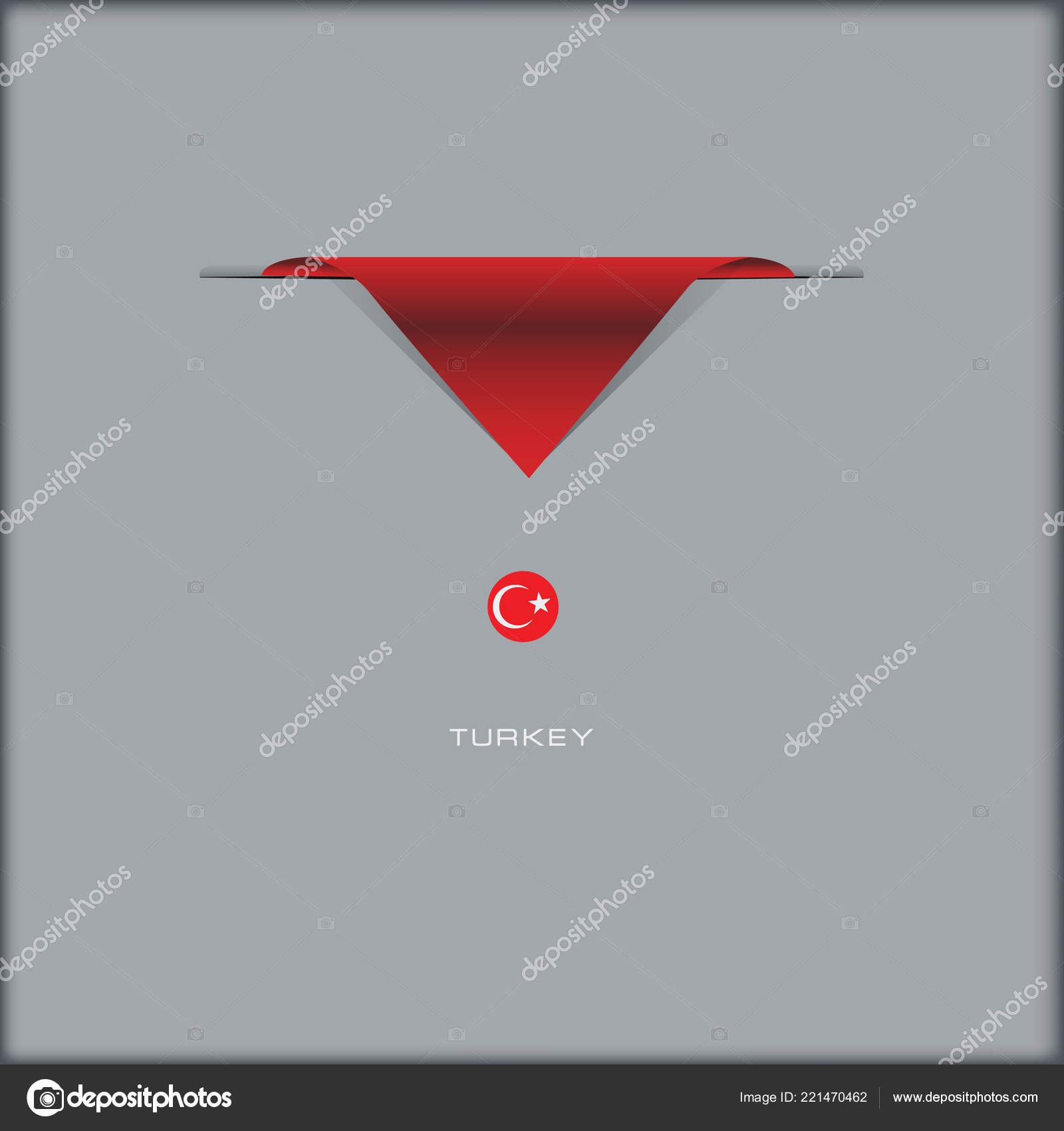 Combination Colors National Flag Turkey Stock Vector by ©VIPDesignUSA ...