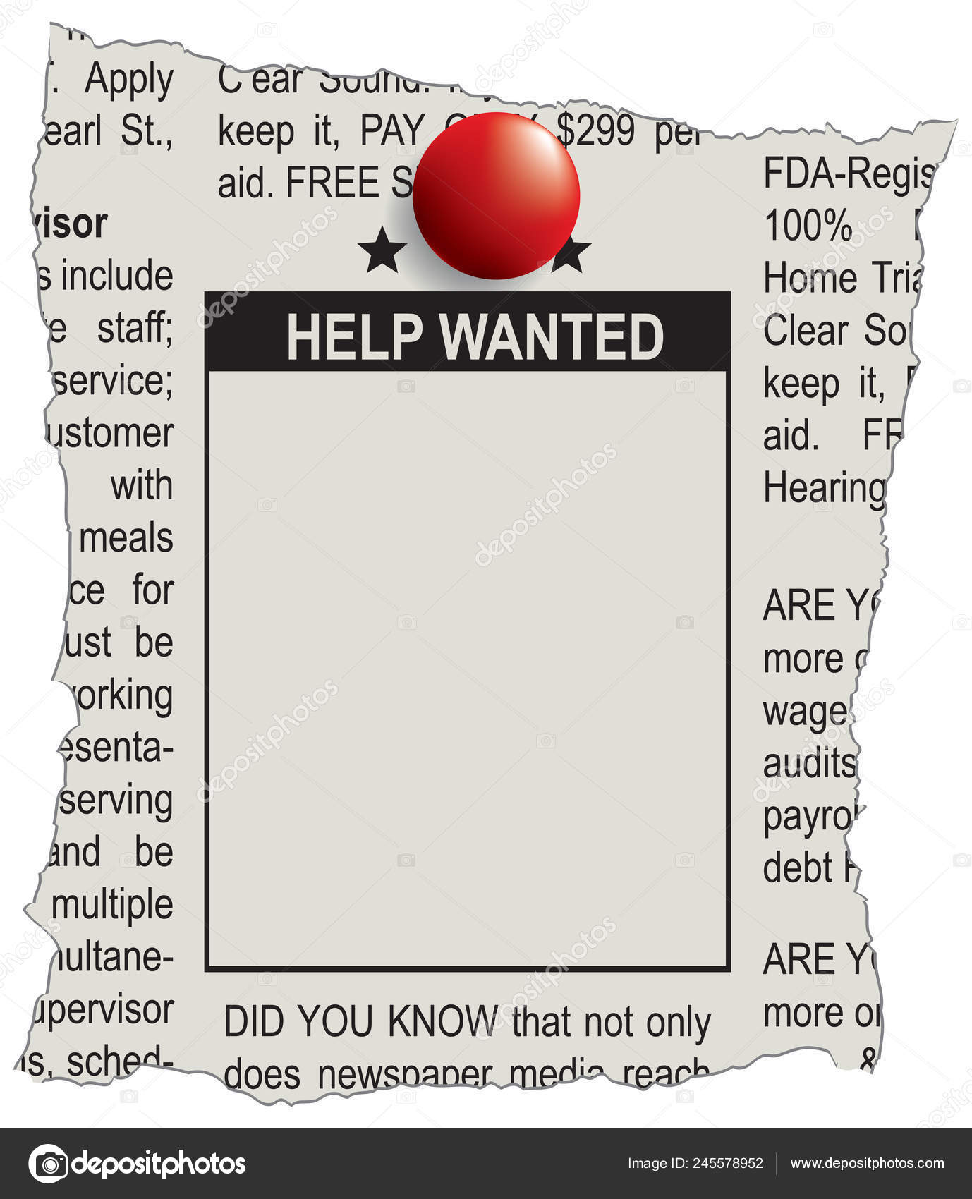 Newspaper Classified Ads Template