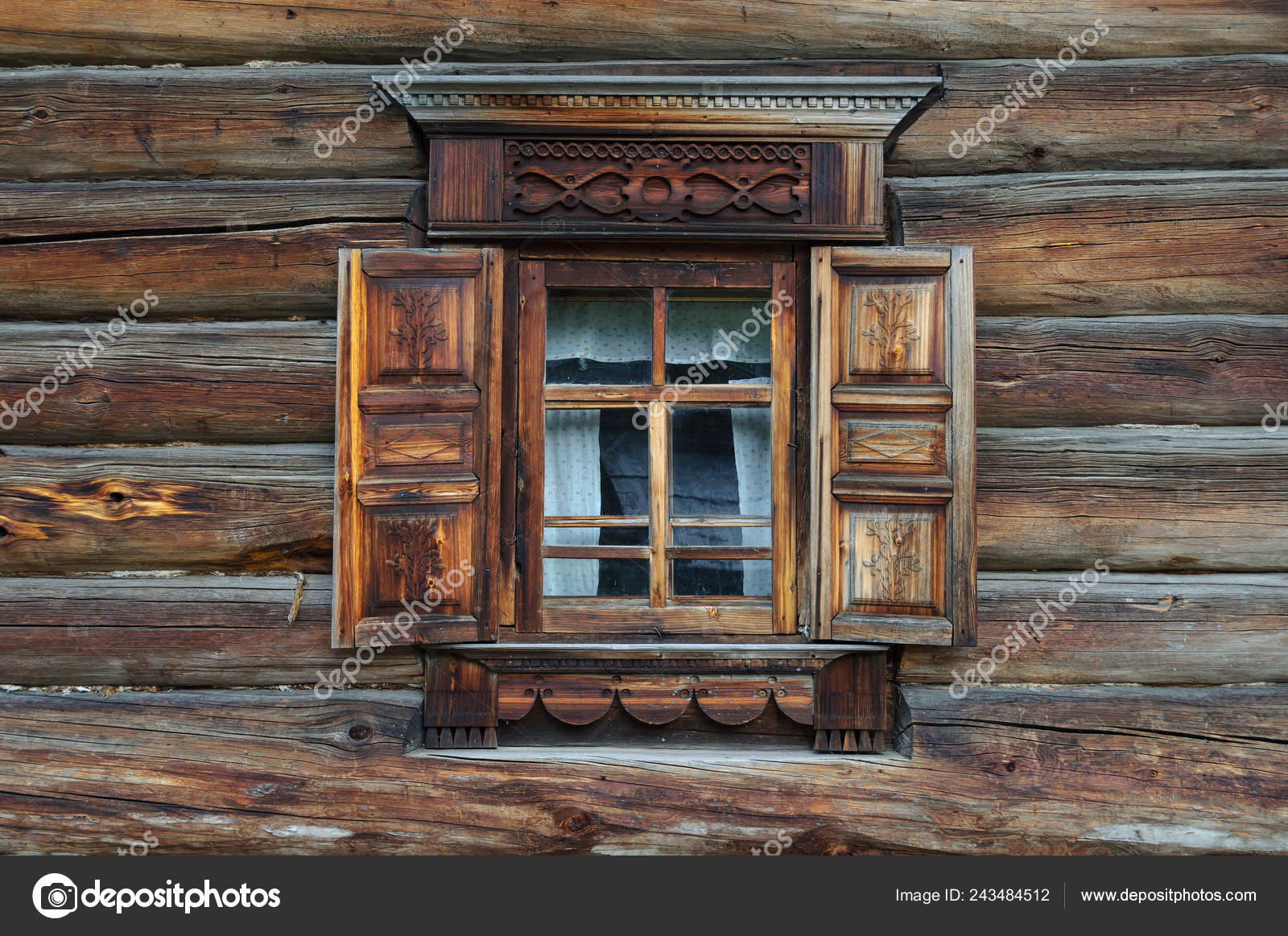 Old Wooden Window Shutters