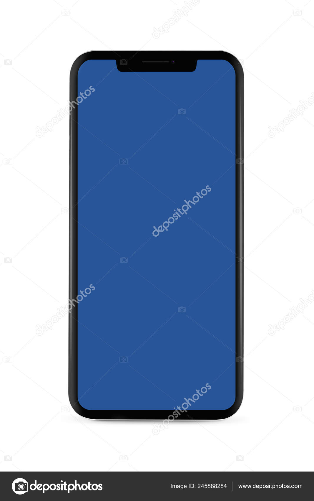 Isolated bezel-less smartphone Stock Photo by ©sergeypeterman 245888284