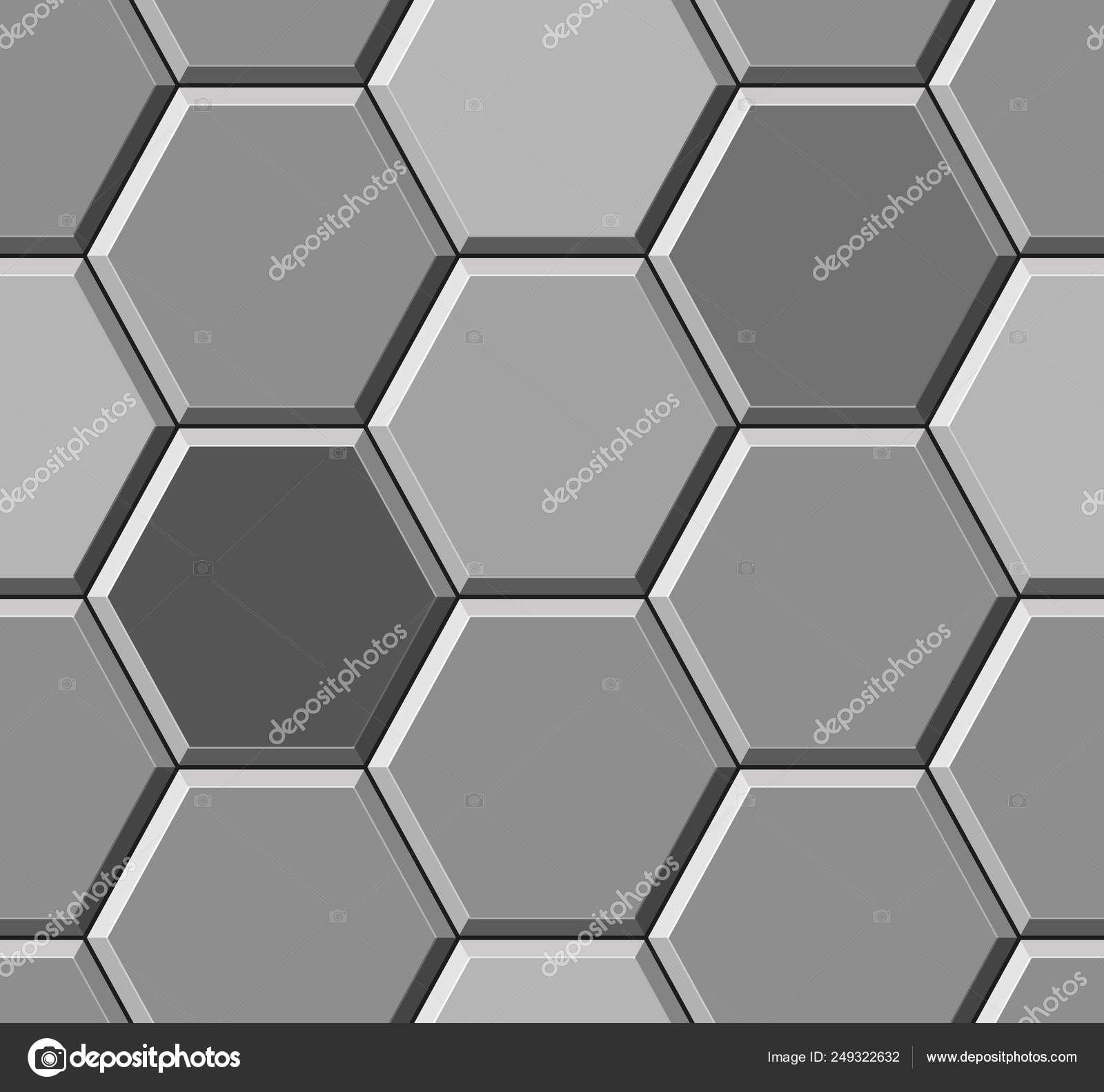 Hexagonal paving slabs. Seamless pattern Stock Vector Image by ©Laures ...
