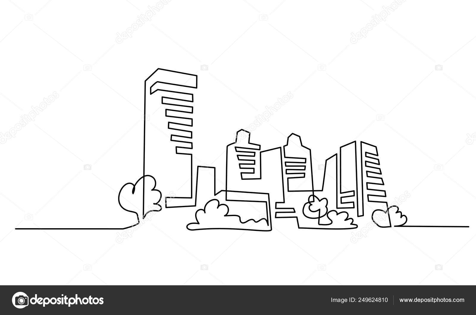 Art & Collectibles Simple Line Drawing cityscape Washington skyline ...