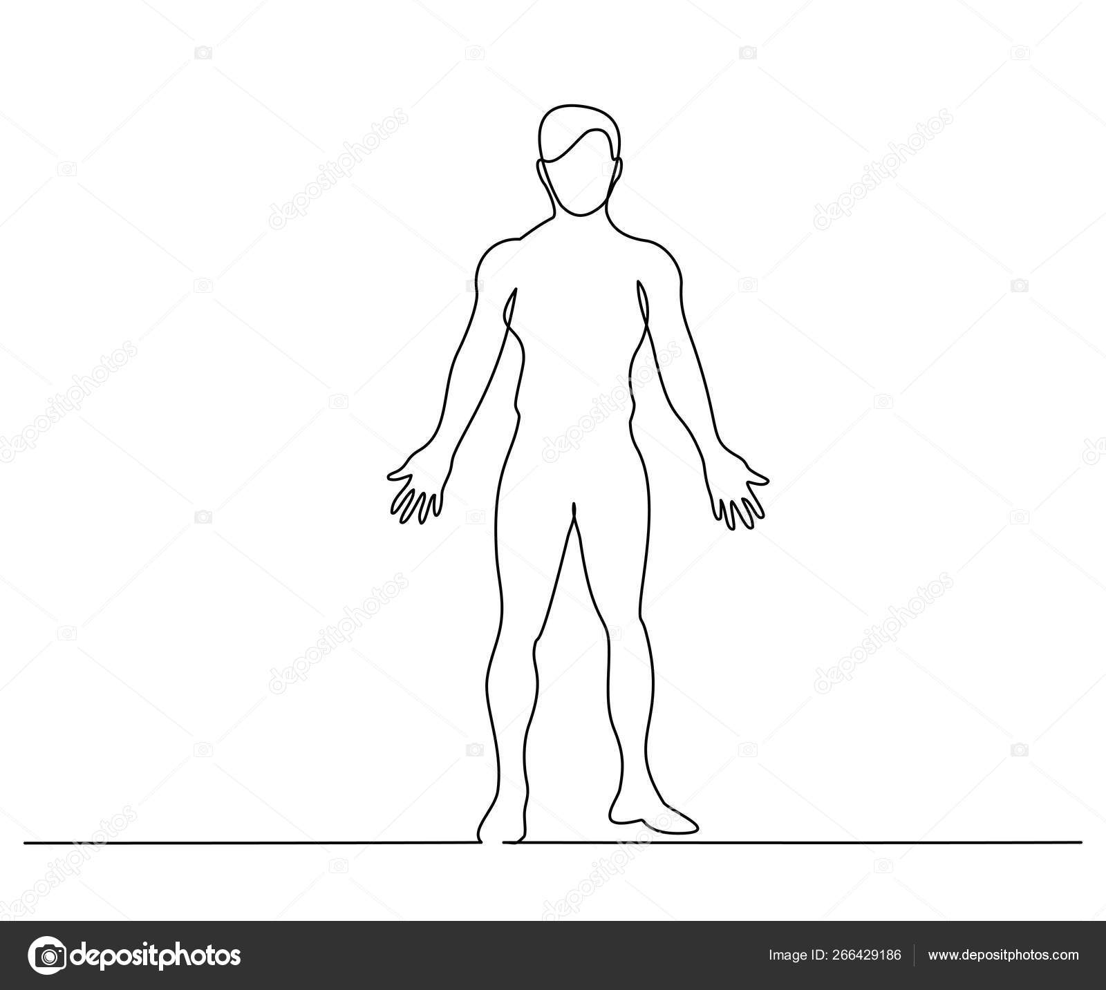 How To Draw A Person Standing Step By Step