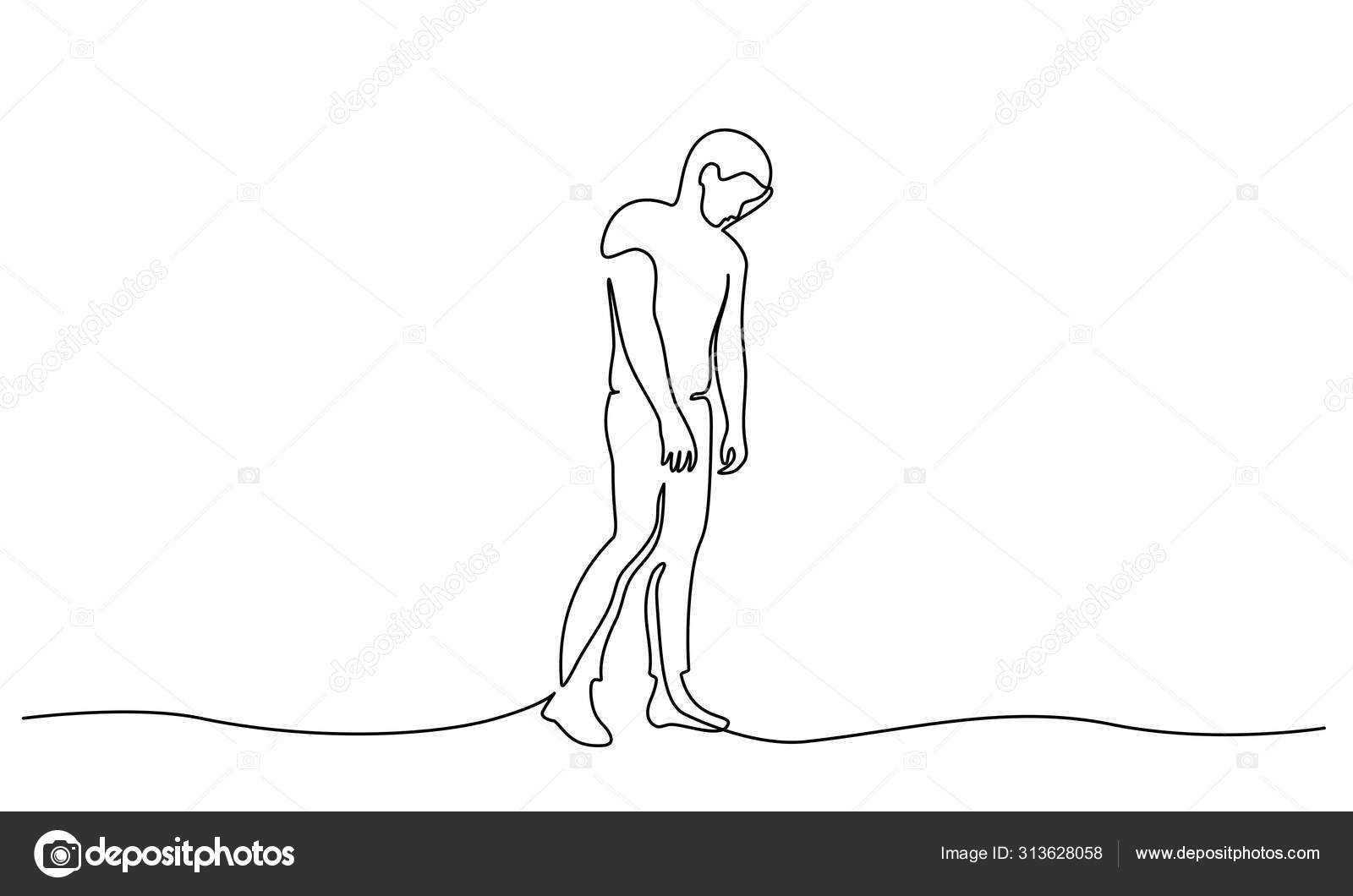 Easy Sad People Drawings