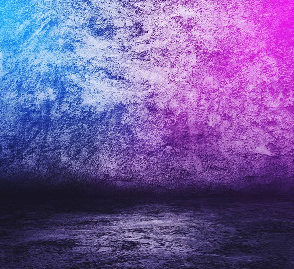 Concrete Interior Neon Lights Stock Illustration by ©avlntn #220210454