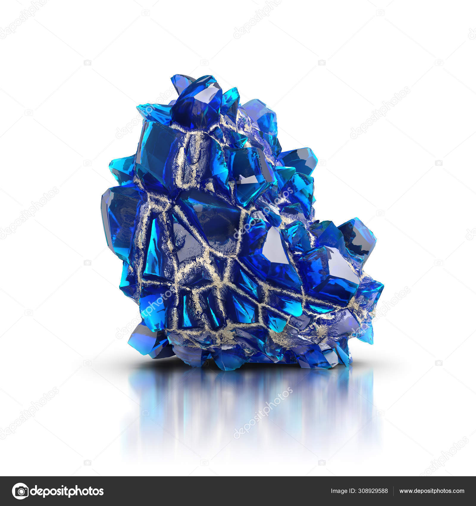 Blue crystal — Stock Photo © AnatolyM #308929588