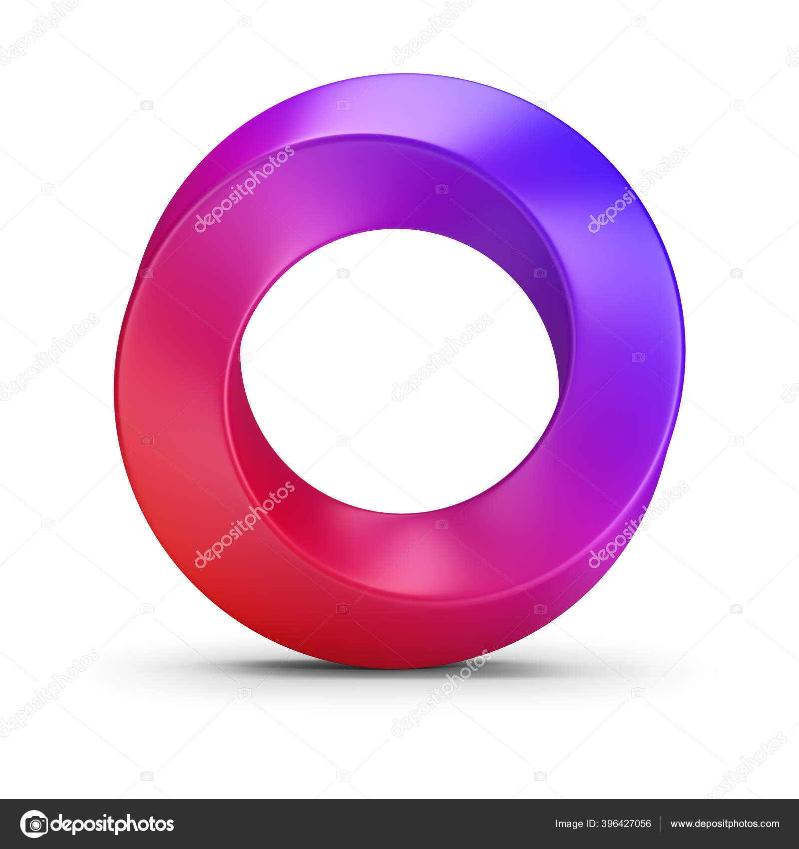 Mobius Strip Image White Background — Stock Photo © AnatolyM #396427056