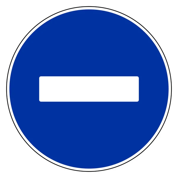 Blue Subtraction Sign