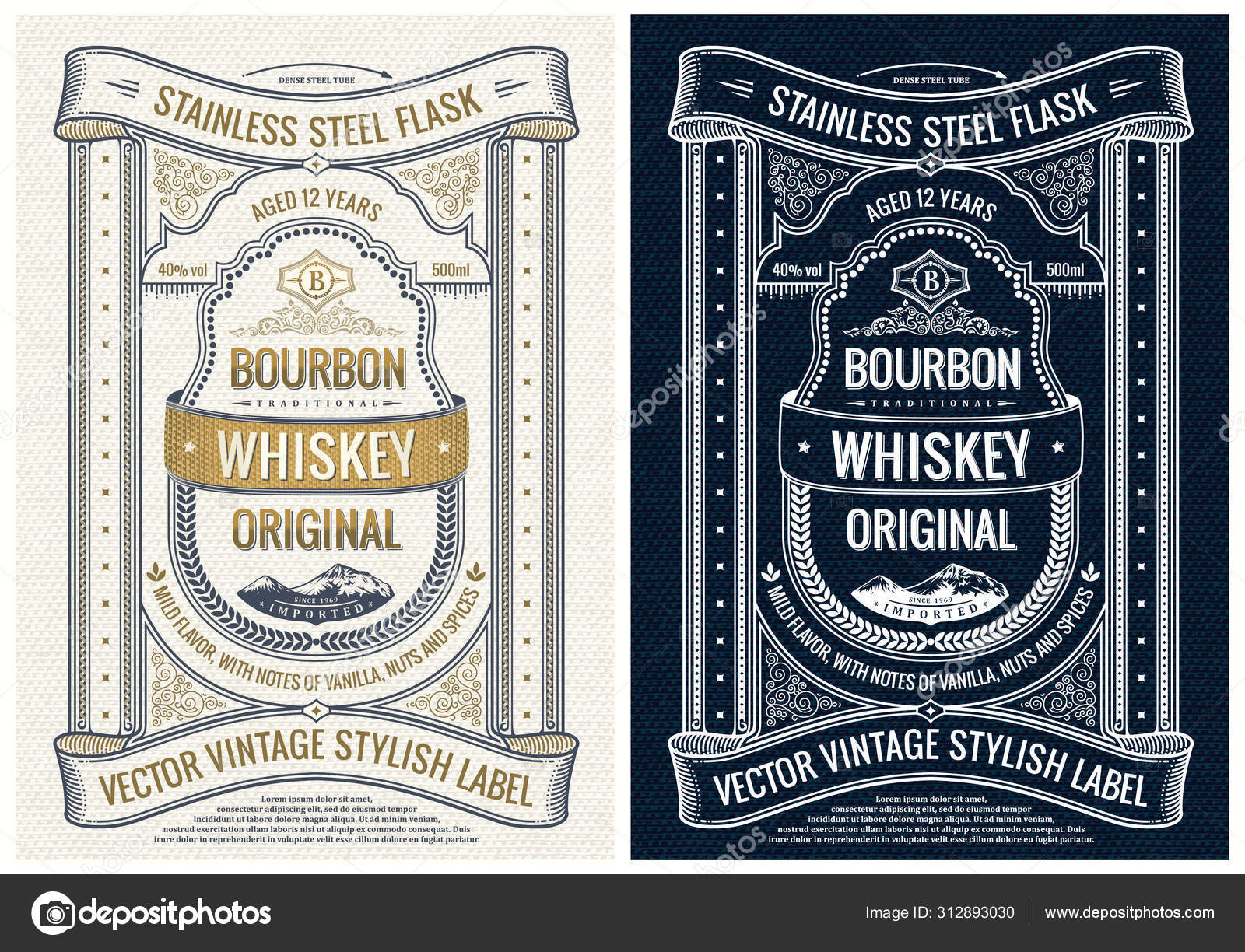 Vintage Label Design Templates