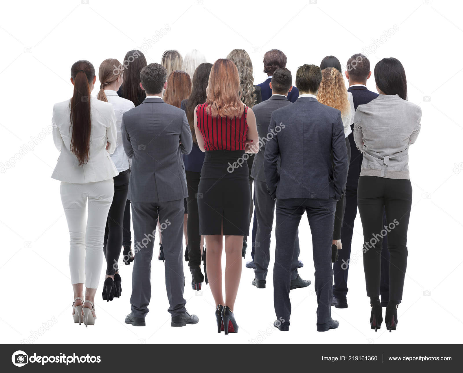 Behind Crowd Looking Up