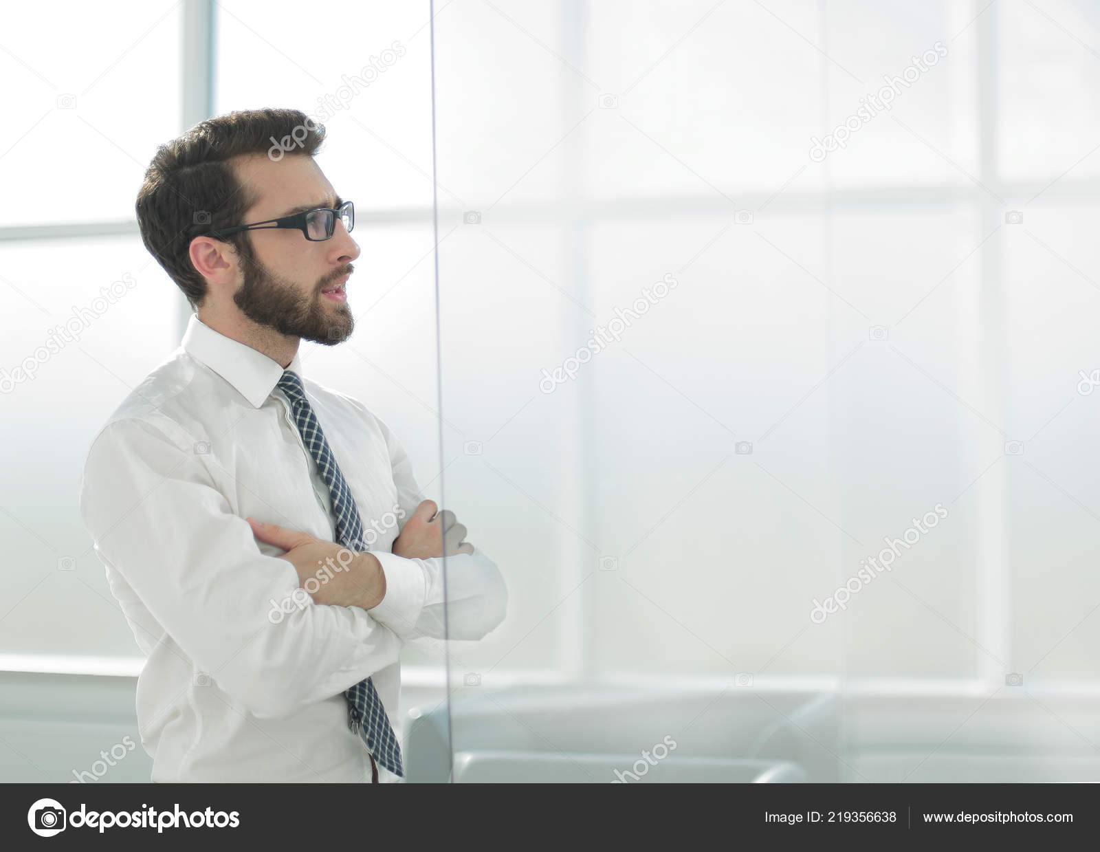Side view.confident businessman looking at copy space Stock Photo by ... Side view.confident businessman looking at copy space Stock Photo by ...